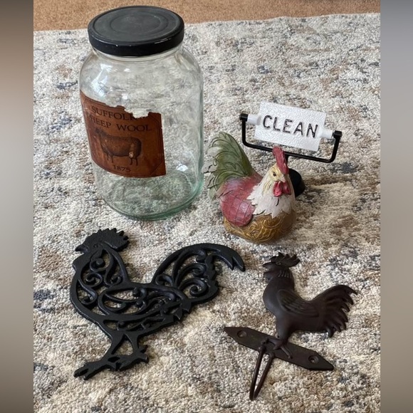 Accents | Rustic Rooster Decor Set | Poshmark